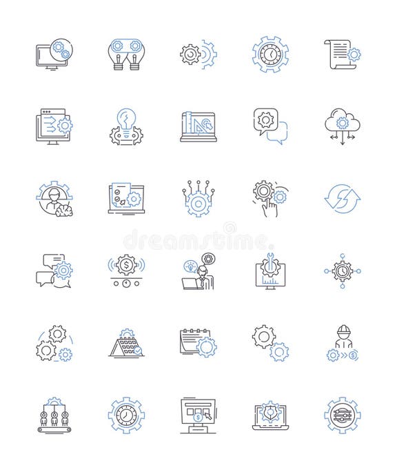 Customization Line Icons Collection. Personalization, Tailoring, Modification, Adaptation ...