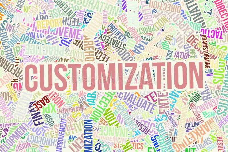 Customization Word Stock Illustrations – 315 Customization Word Stock ...