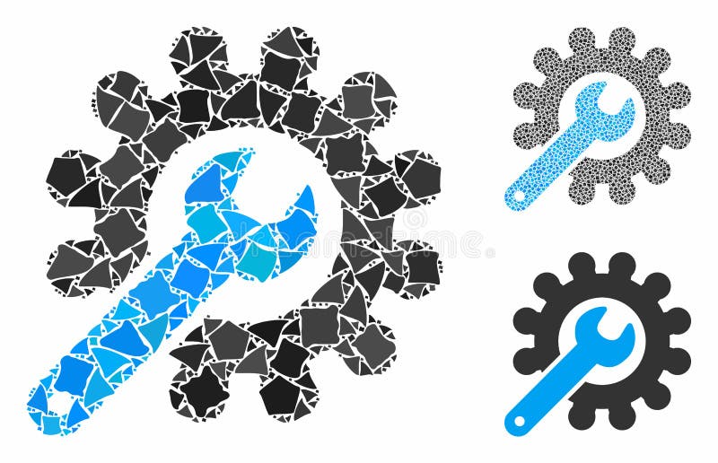 Customization Tools Mosaic Icon of Tremulant Pieces Stock Vector ...