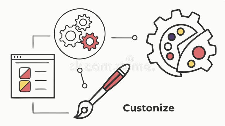 Customize Pencil and Ruler, Design Tools, Personalize and Edit Icon ...