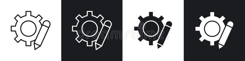 Customize settings icon stock vector. Illustration of vector - 341334492