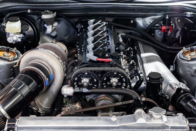 Customize Six Cylinder Piston Car Engine Stock Image - Image of ...