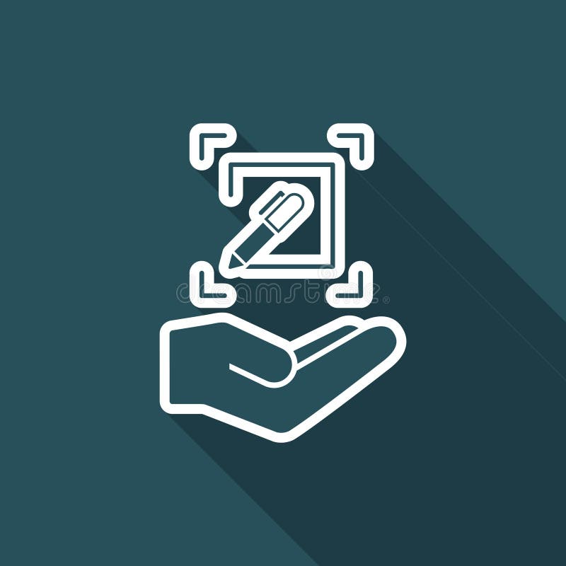 Customized Design Services - Flat Minimal Vector Icon Stock Vector ...