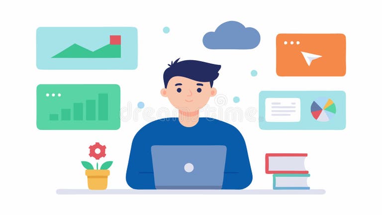 Student Elearning Stock Illustrations – 35,423 Student Elearning Stock ...