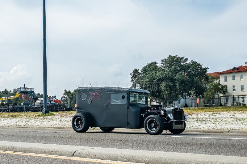 Customized 1929 Ford Model T Panel Truck Hot Rod Editorial Image ...