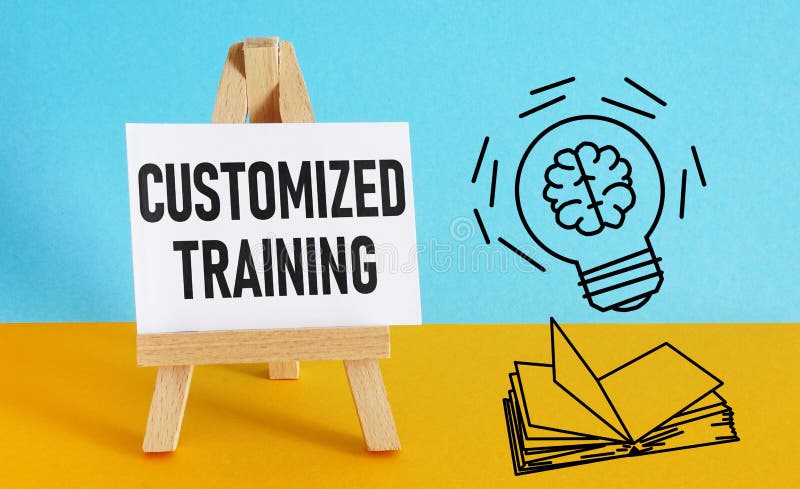 Customized Training is Shown Using the Text Stock Image - Image of ...