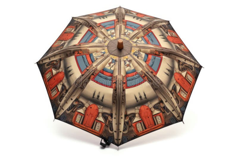 Customized Umbrella with Unique Art and Patterns Stock Illustration ...