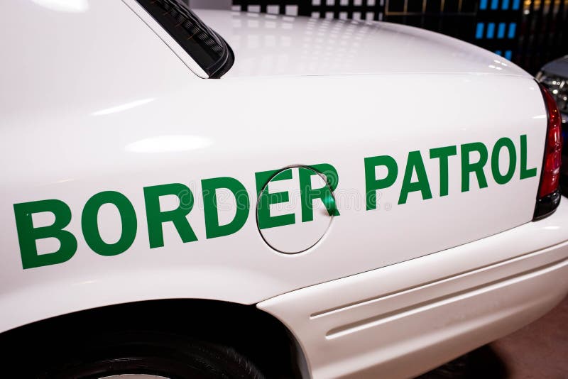 Customs and Border Patrol Logo on the Side of the Patrol Car Editorial ...