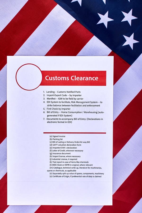 142 Customs Clearance Form Stock Photos - Free & Royalty-Free Stock ...