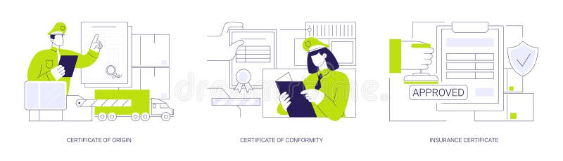 Customs Clearance Documents Abstract Concept Vector Illustrations ...