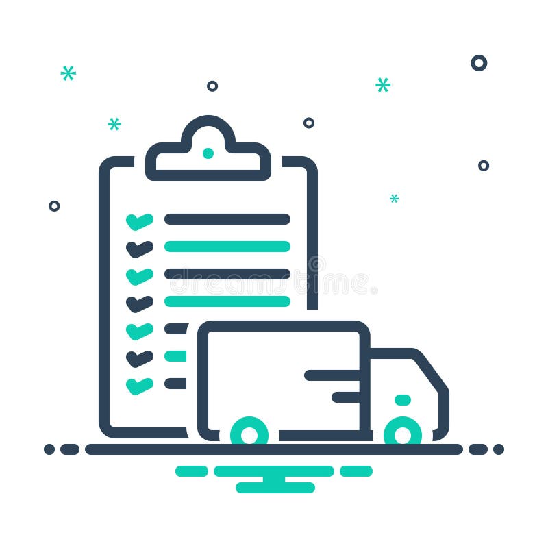 Mix Icon for Customs Clearance, Customs and Checklist Stock Vector ...