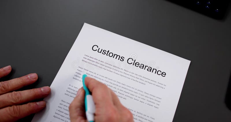 Customs Clearance and Import Duty Concept Stock Photo - Image of custom ...