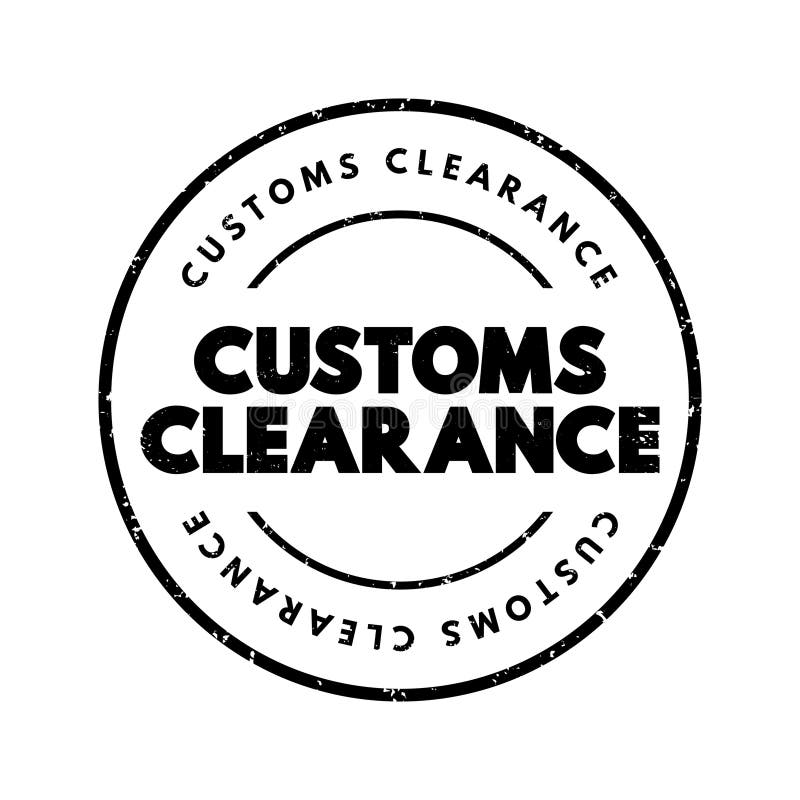 Customs Clearance Text Message Bubble, Concept Background Stock ...