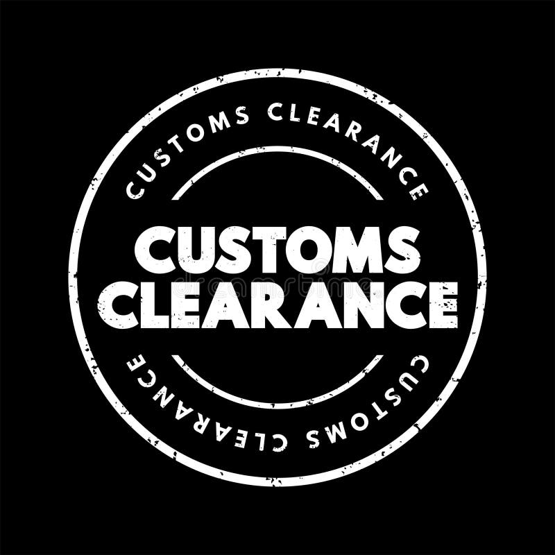 Customs Clearance Text Message Bubble, Concept Background Stock ...