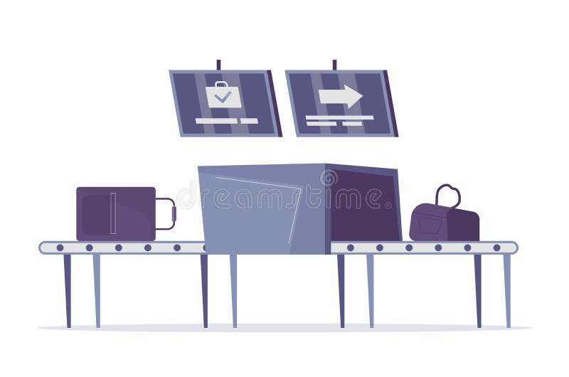 Customs Control Icon stock vector. Illustration of pass - 228752130