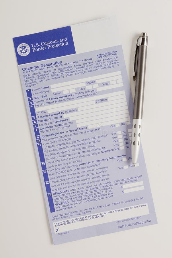Customs Declaration Form Stock Photos - Download 148 Royalty Free Photos