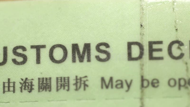 Customs declaration form stock footage. Video of duty - 149446390