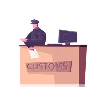 Customs Desk Stock Illustrations – 140 Customs Desk Stock Illustrations ...