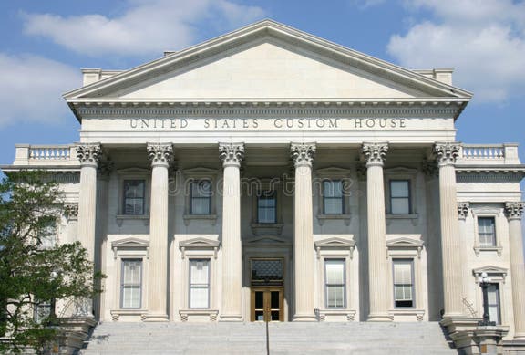 Customs House stock image. Image of customs, pillars, historic - 2447009