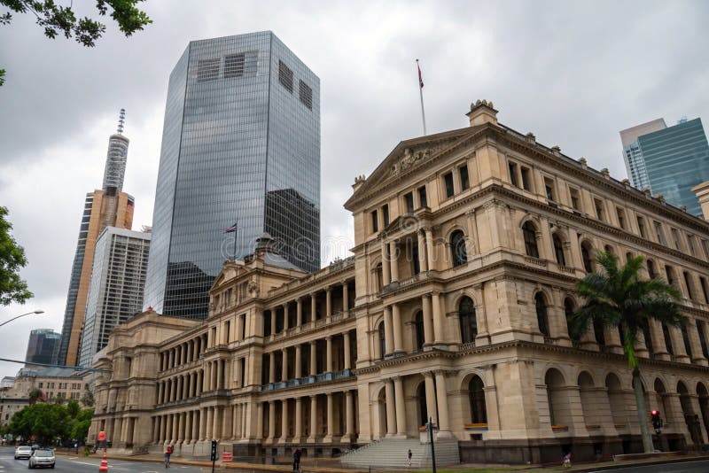 Customs House Brisbane Australia Stock Illustration - Illustration of ...