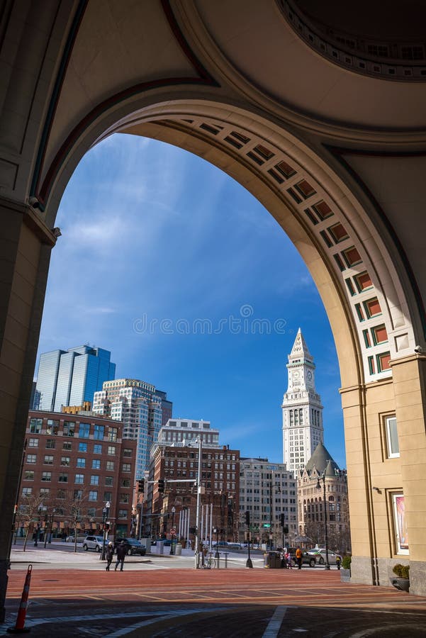 The Customs House Clock Tower Editorial Stock Photo - Image of ...