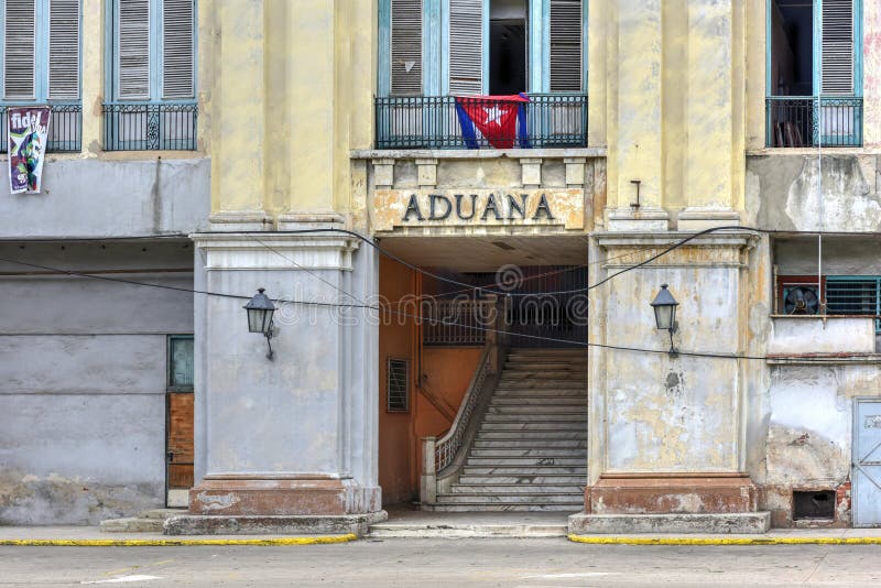 Customs House - Havana, Cuba Editorial Stock Image - Image of public ...