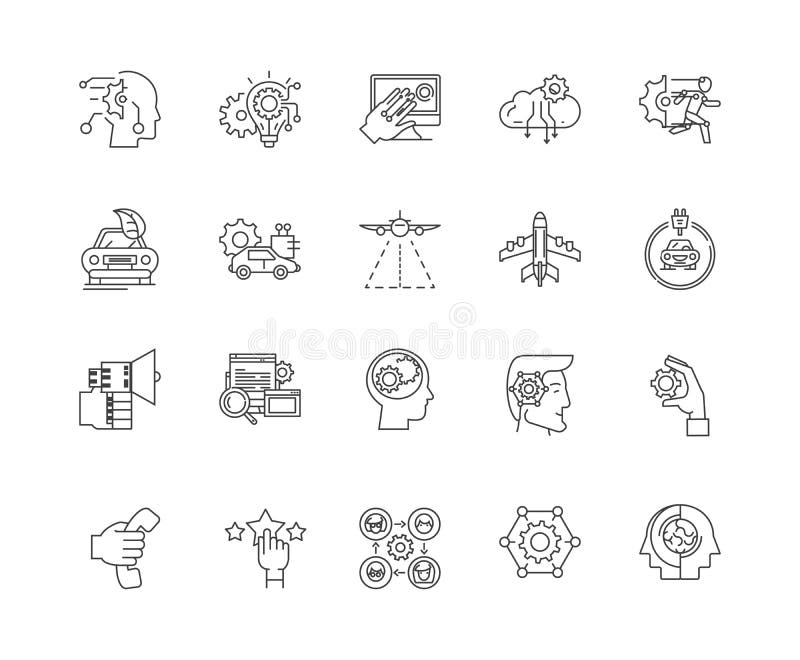 Customs Line Icons, Signs, Vector Set, Outline Illustration Concept ...