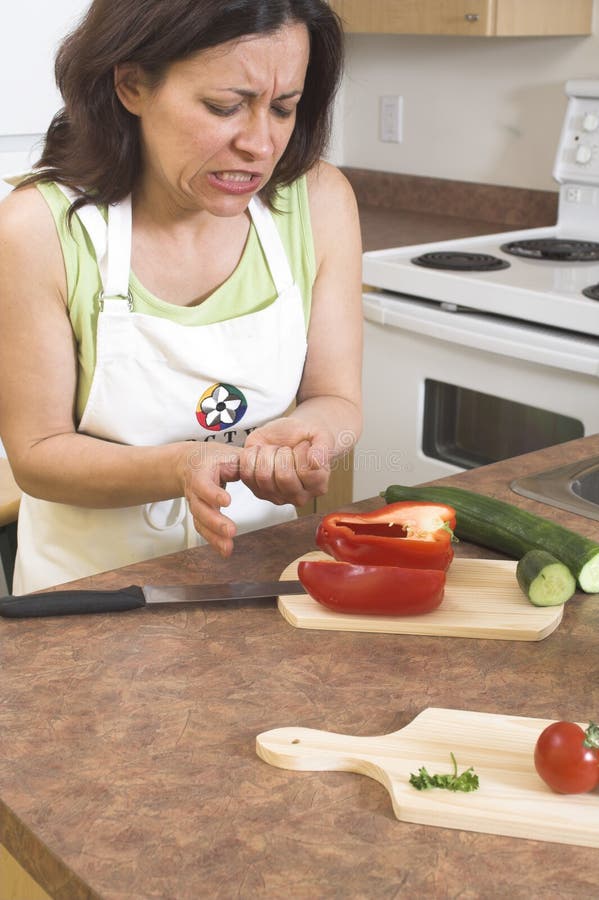 Cut stock image. Image of pain, inside, cooking, injury - 789739