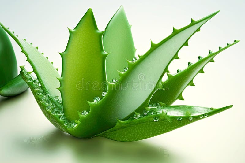 Cut Aloe Vera Leaves with Clear Thick Stock Photo - Image of medicine ...