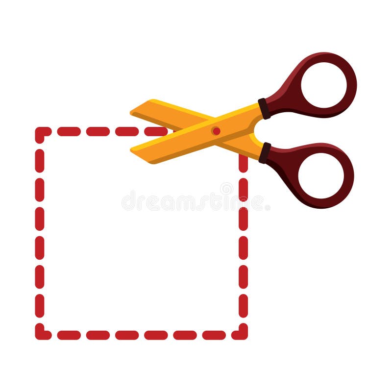 Cut along dotted line stock illustration. Illustration of dotted - 7740224