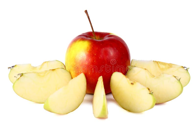 Cut apple stock image. Image of healthy, core, eating - 18751149