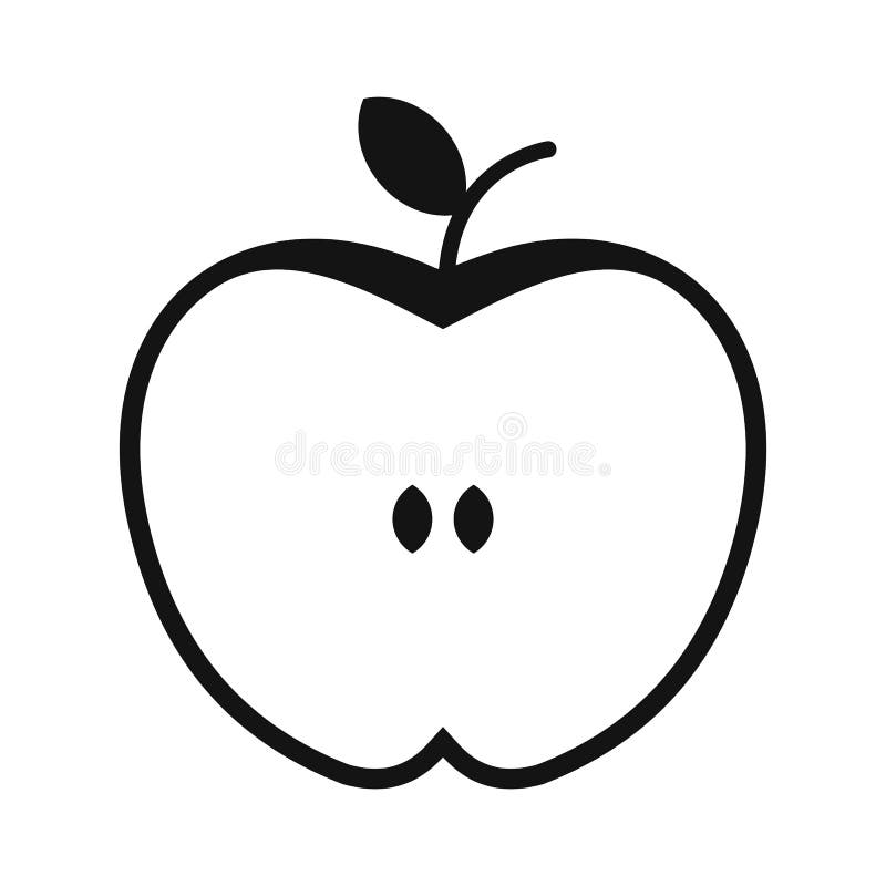Cut Apple Icon Stock Illustrations – 7,618 Cut Apple Icon Stock ...