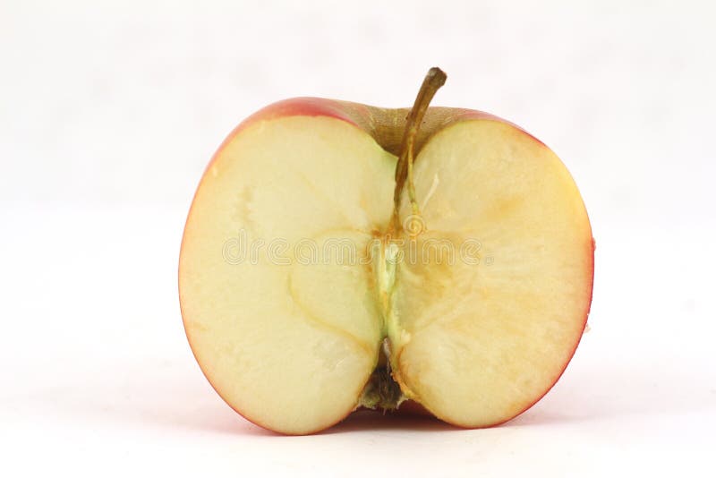 Cut apple stock image. Image of fruit, vitamin, healthy - 81163881