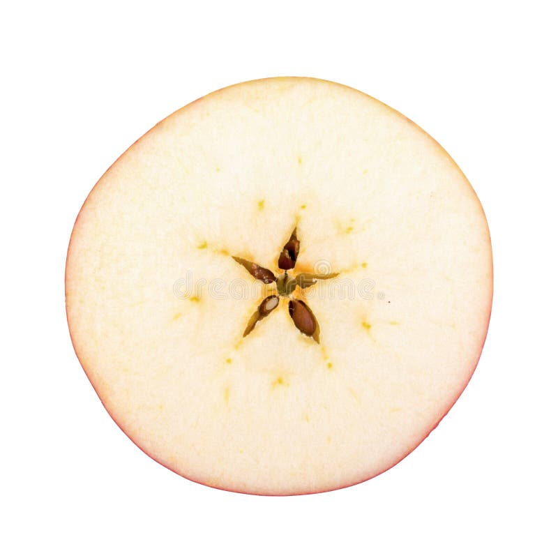 Star Apple Cut Half On White Background. Stock Image - Image of purple ...