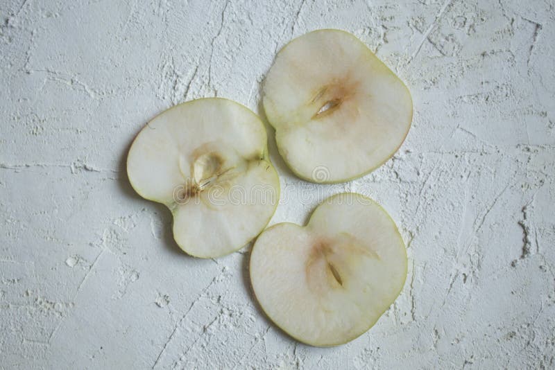 Cut apples stock photo. Image of creation, mountain - 107048476