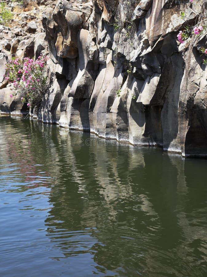 Cut basalt stock photo. Image of nature, extreme, pink - 7524310