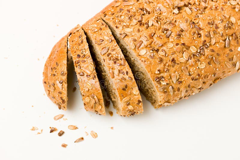 Cut bread stock image. Image of baked, loaf, fiber, vitamins - 23793181