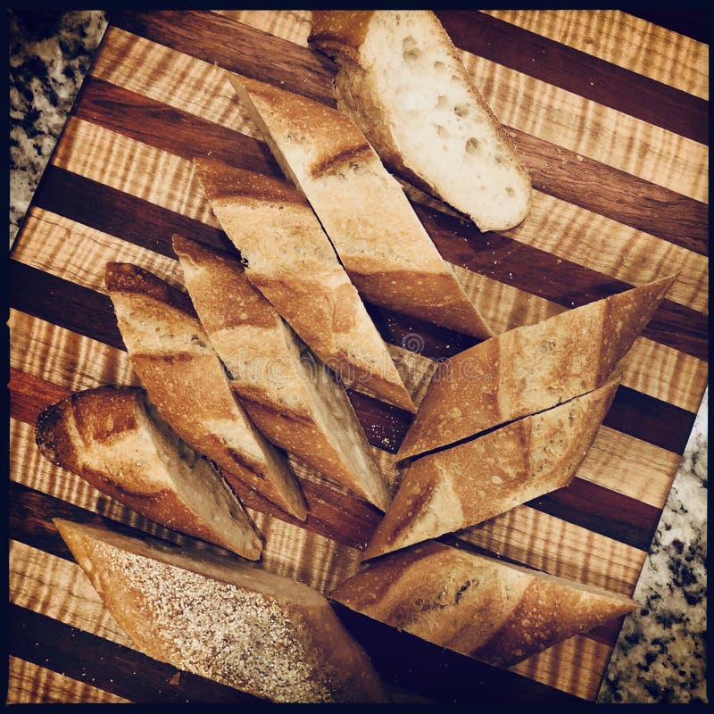 Cut bread stock image. Image of tidbit, table, snack - 137058361