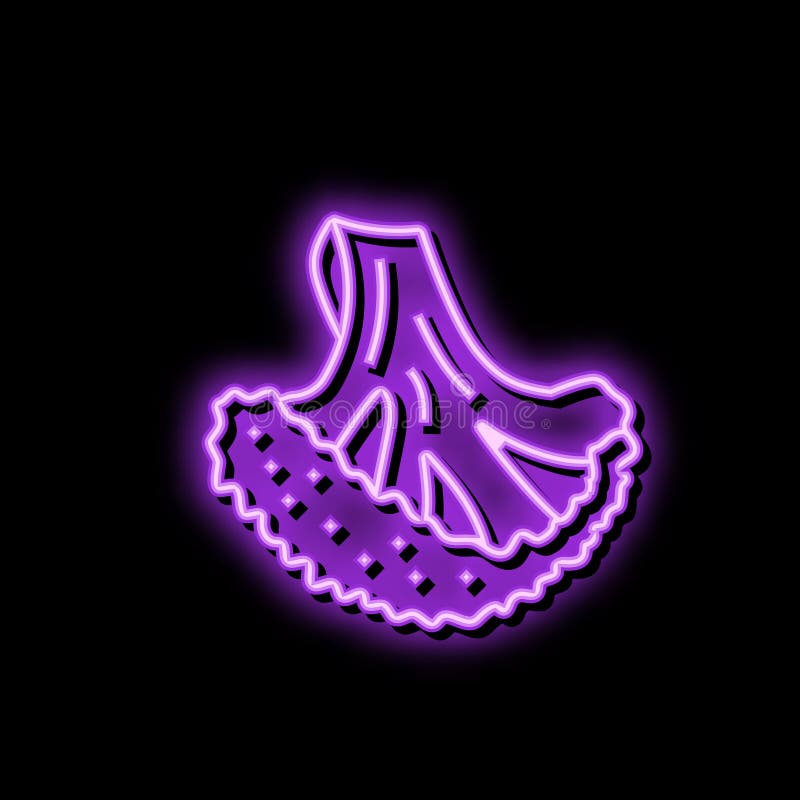 Cut Broccoli Neon Glow Icon Illustration Stock Vector - Illustration of ...