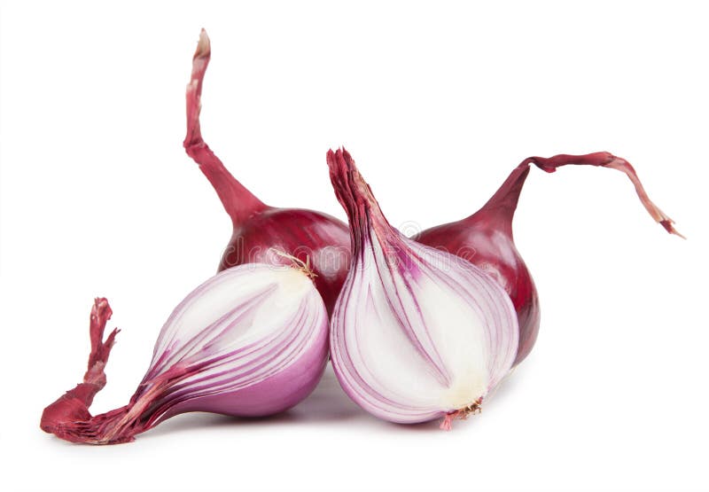Cut Bulb Onion on White Background Stock Photo - Image of spice ...