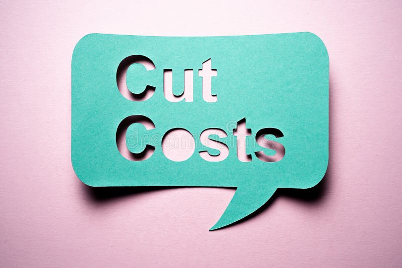 Cut Business Cost stock image. Image of bubble, note - 230006655