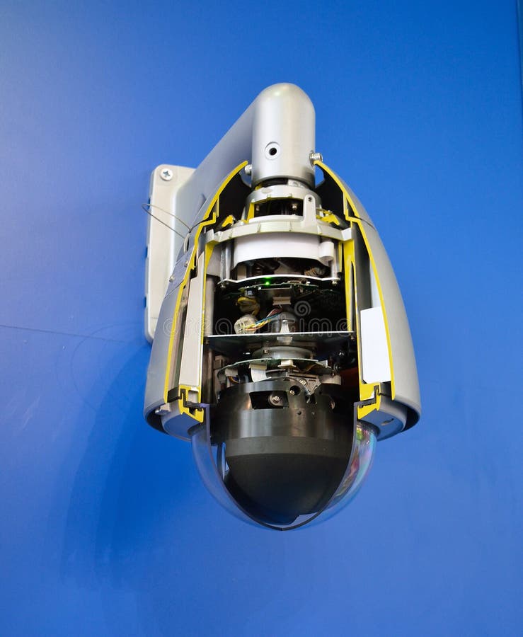 Cut Cctv Camera on the Wall Stock Image - Image of camera, wall: 53799357