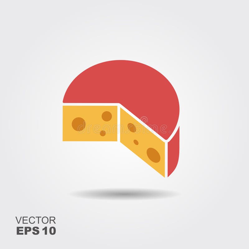 Cut cheese piece stock vector. Illustration of milk - 123059401