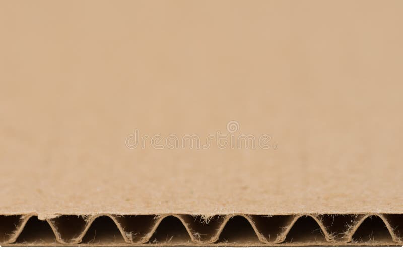 The Cut Corrugated Cardboard Structure Stock Photo - Image of ecology ...