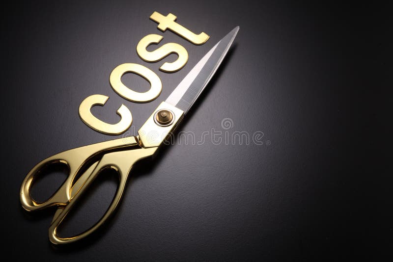 Cut cost stock image. Image of scissors, expense, earnings - 84482497