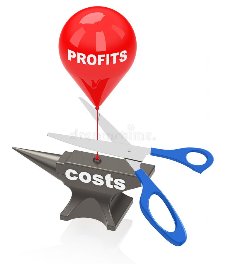 Cut costs stock illustration. Illustration of generated - 46328884