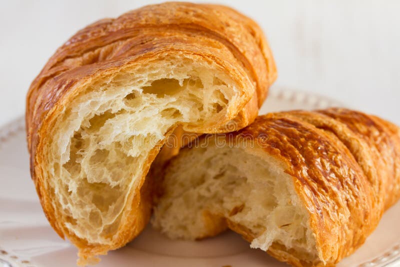 Cut croissant stock photo. Image of sweet, breakfast - 29604318