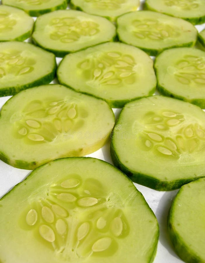 Cut cucumber stock photo. Image of mature, ripe, pattern - 6215906