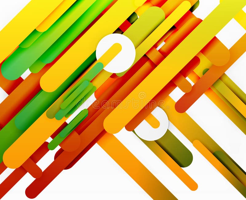 Cut 3d Paper Color Straight Lines Abstract Background Stock Vector ...