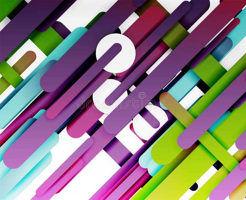 Cut 3d Paper Color Straight Lines Abstract Background Stock Vector ...